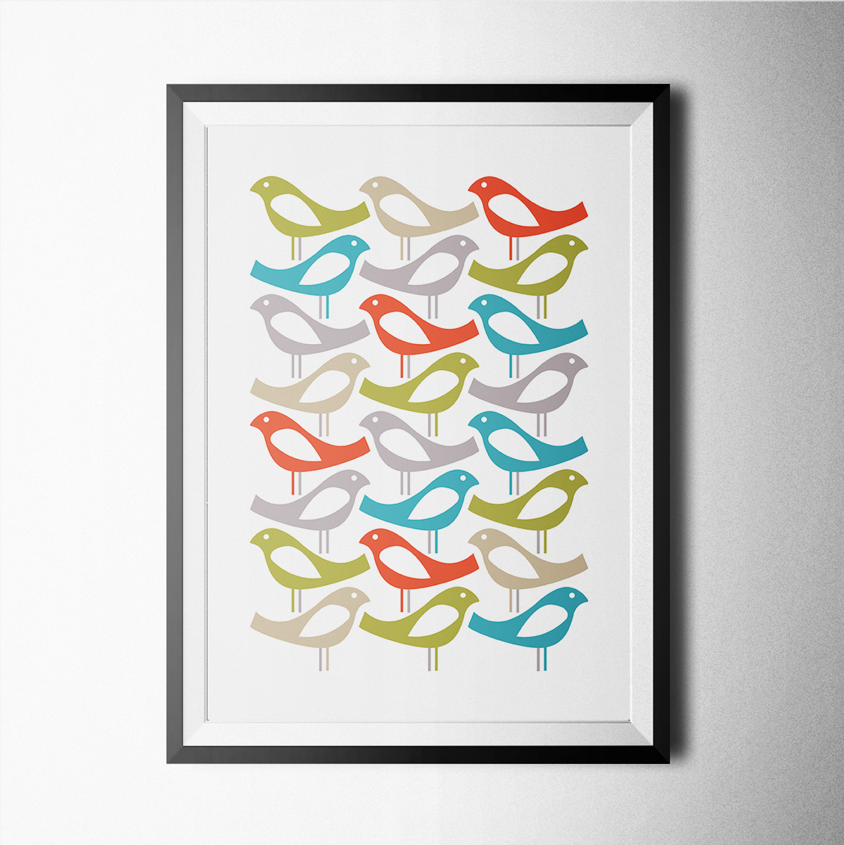 Scandinavian-Birds Poster Print on Luulla